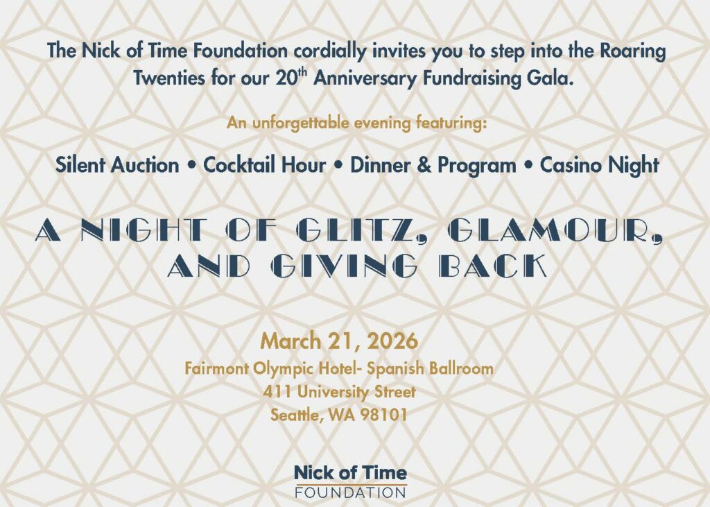 Nick of Time Foundation2026 20th Anniversary Gala ~ Nick of Time Foundation